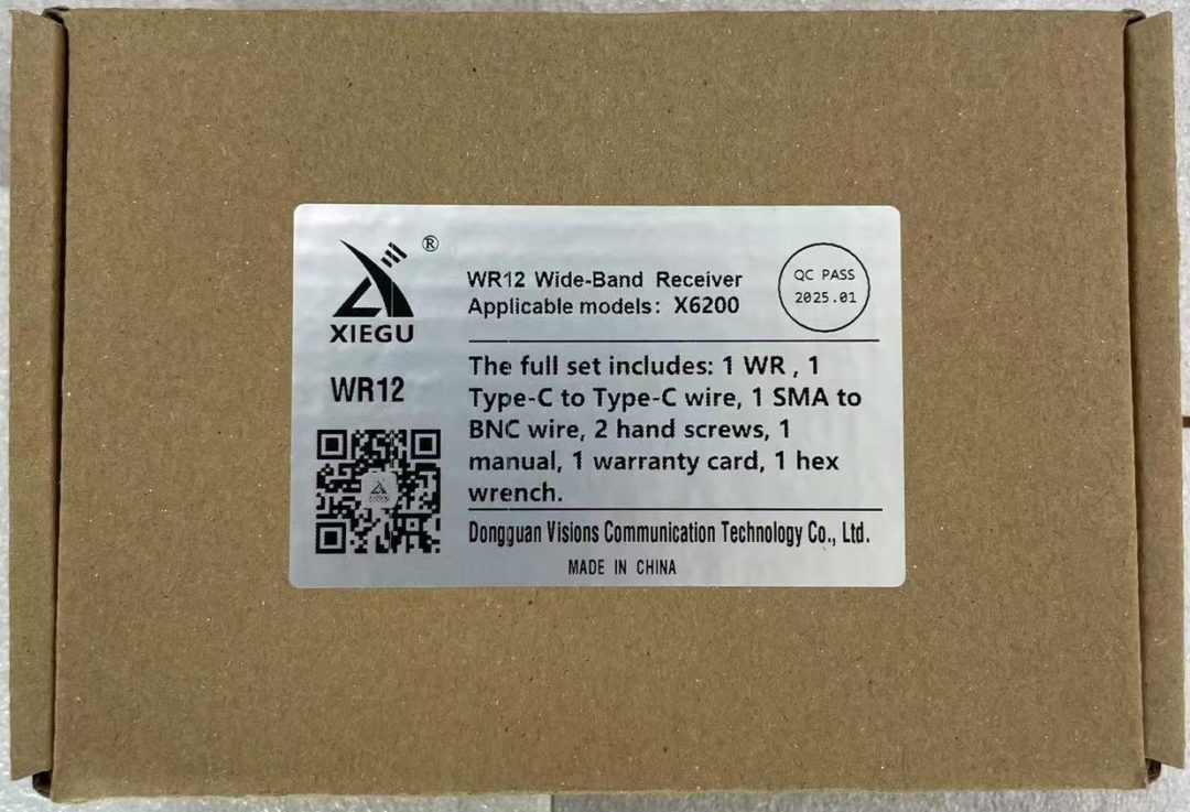 Xiegu WR12 Wide-Band Receiver addon for X6200 - Ham Imports